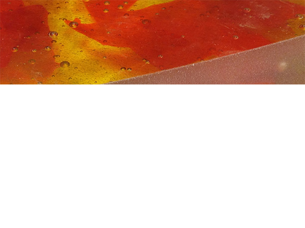 Waterjet Cutting Red Art Glass - Definitive Solutions & Technologies